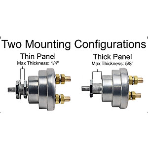 Fastronix 3/8" 2 Post 180/1000 Amp High Current Battery Disconnect Switch