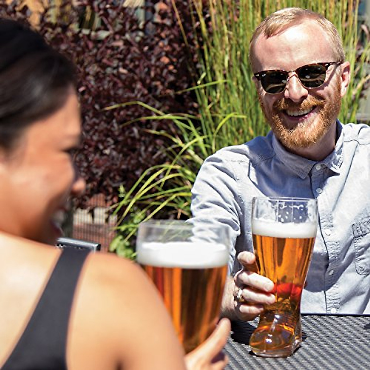 Domestic Corner - Das Boot - Quality Glass Beer Boot Mug for Oktoberfest Celebrations, St. Patrick's Day, Bachelor or Bachelorette Festivities, Holds Over 2 Beers - 1 Liter