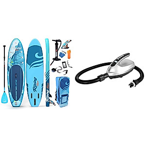 SereneLife Inflatable Stand Up Paddle Board (6 Inches Thick) Bundle with Premium Accessories