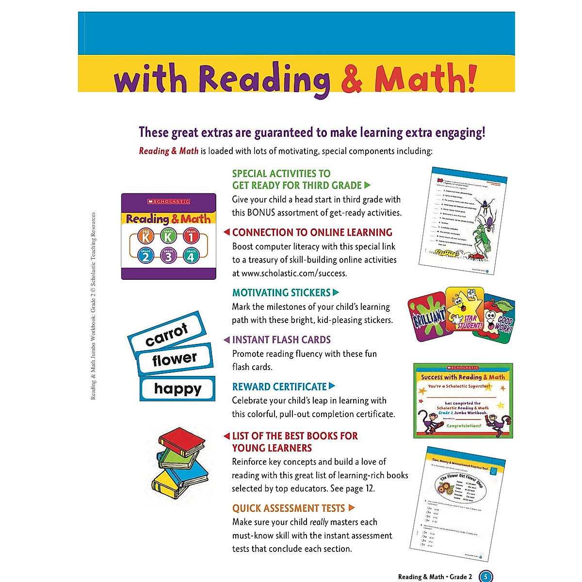 Scholastic Success with Reading and Math Jumbo Workbook