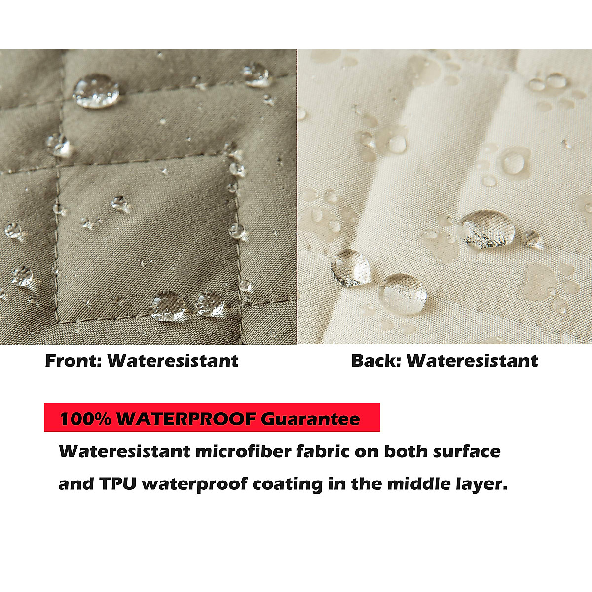 Ameritex Couch Sofa Slipcover 100% Waterproof Nonslip Quilted Furniture Protector Slipcover for Dogs, Children, Pets Sofa Slipcover Machine Washable (Green, 78")