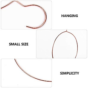 Cabilock Sock Dryer Stainless Steel Round Tie Hanger Belt Silk Scarf Ring Storage Closet Hanger (Rose Gold) Clothes Hangers