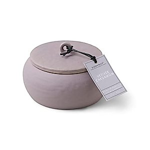 Paddywax Scented Candles Cali Collection Soy Wax 3-Wick Candle in Ceramic Container with Lid, 10-Ounce, Vetiver Cardamom
