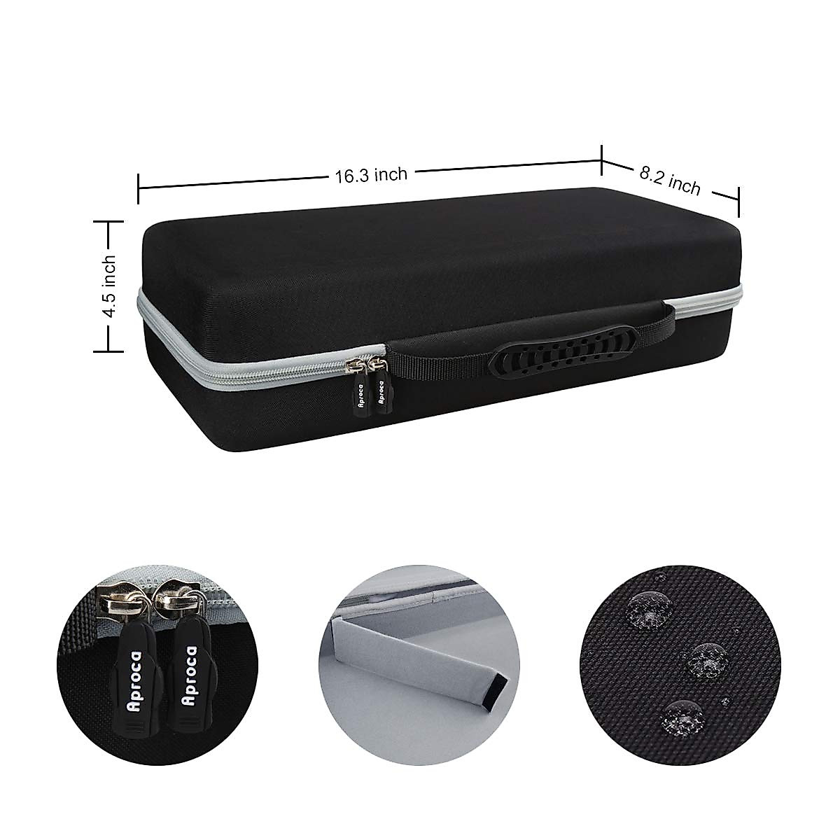 Aproca Hard Travel Storage Case Fit HP OfficeJet 250 All-in-One Portable Printer Wireless Mobile Printing CZ992A (Black)