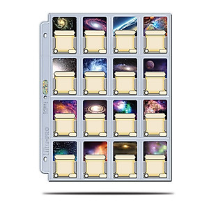 Ultra PRO Platinum 16 Pocket Platinum Mini American Cards, 41mm x 63mm, Clear