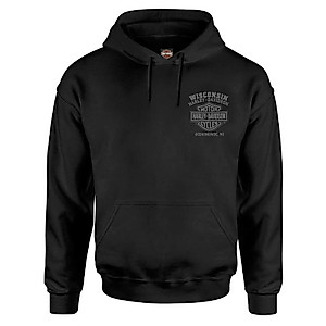 Harley-Davidson Men's Corrosion Willie G Skull Poly-Blend Pullover Hoodie (2XL)
