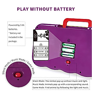 FS Toddler Pop Up Toy with Music and Light, Cause and Effect Toys for 6 9 12 18 Month Old Baby Toys, Early Learning Educational Toys for 1 2 3 Year Old Boy and Girls Gifts