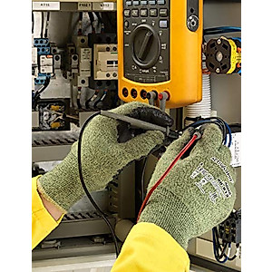 Ansell PowerFlex 80-813 DuPont Kevlar Special Purpose Glove with Knitwrist, Flame/Cut Resistance, Size 10 (Pack of 12 Pair)