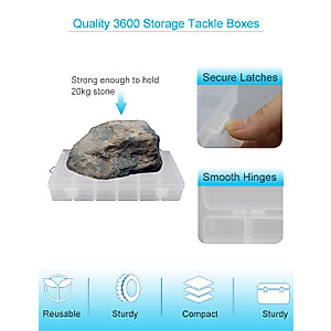 Beoccudo Tackle Box Organizer Box Bead Storage Plastic Organizer Bead Box 3600 Tackle Box Bead Containers for Organizing