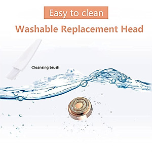 Gurelax Replacement Heads for Finishing Touch Flawless Facial Hair Remover, Replacement Blades Compatible with Flawless Hair Removal Gen 2, As Seen on TV 18k Gold with Flannel Bag