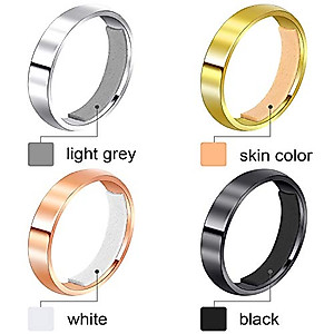 Chuangdi 8 Sheets/ 152 Pieces Invisible Ring Sizer Adjuster Ring Spacer Ring Guards for Women Loose Rings, 2 Kinds of Thickness