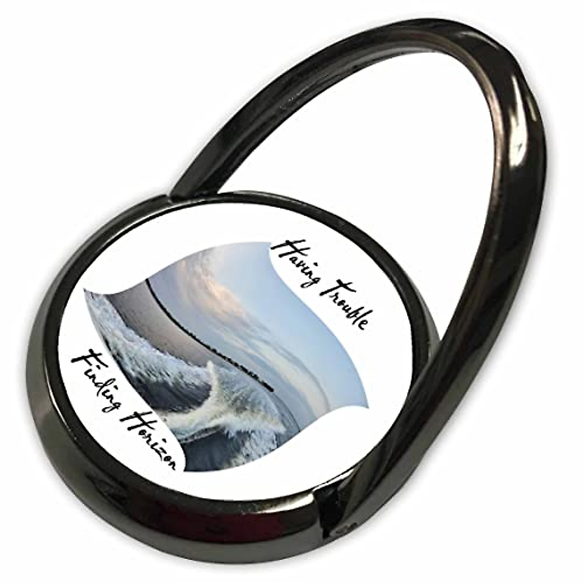 3dRose Image of Text Having Trouble Finding Horizon Tilted Boat Wake - Phone Rings (phr-360271-1)