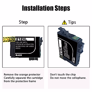 NoahArk 4 Packs 212XL Remanufactured Ink Cartridges Replacement for Epson 212 T212XL High Yield for Workforce WF-2830 WF-2850 Expression Home XP-4100 XP-4105 Printer(Black/Cyan/Magenta/Yellow, 4-Pack)