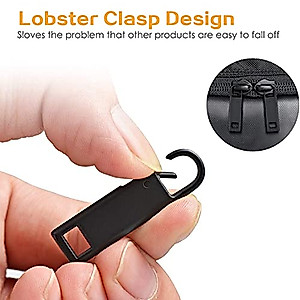 1 one enjoy Upgraded Zipper Pull Replacement Metal Zipper Handle Mend Fixer Zipper Tab Repair for Shoes Luggage Suitcases Bag Jacket (8 PCS)