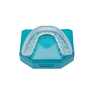 1+1 Professional Dental Splint with improved design, against Teeth Grinding, Mouth Guard for Clenching at Night TMJ Relief Protection Bruxism Custom Fit Bite Tray storage case included