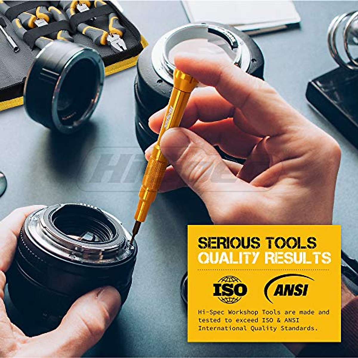 Hi-Spec 32pc Electronics Repair & Opening Tool Kit Set for Laptops, Phones, Devices, Computer & Gaming Accessories. Precision Small Screwdrivers with Pentalobe Bits for iPhones & MacBooks