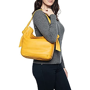 Frye Womens Nora Knotted Hobo Bag, Yellow, One Size US