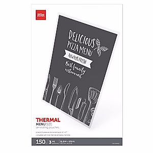 Office Depot® Brand Laminating Pouches, Menu Size, 3 mil, 11-1/2" x 17-1/2", Pack Of 150 Pouches
