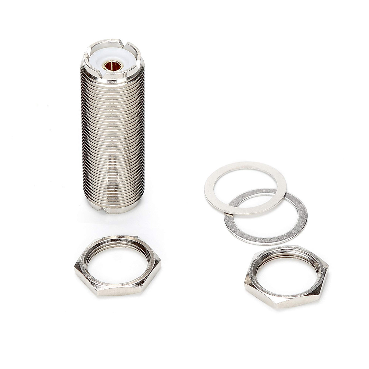 TLS.eagle SO-239/PL259 UHF Bulkhead Connector UHF Female to Female RF Coaxial Adapter Pack of 5