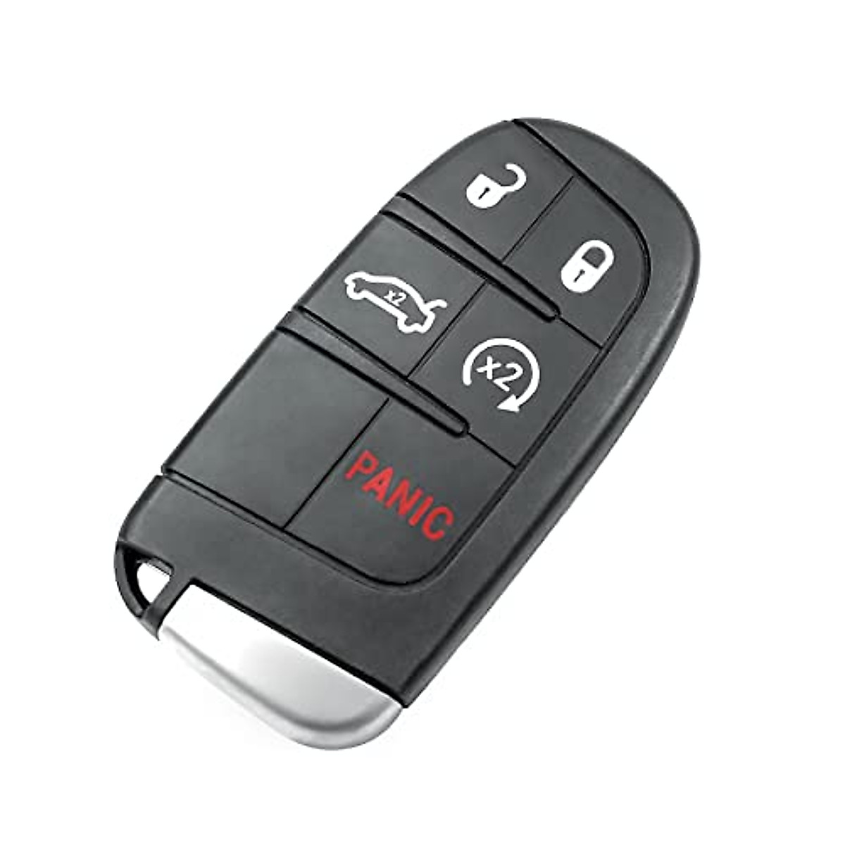 Key Fob Fits for Dodge Dart Charger Challenger 5-Button Keyless Entry Remote Control Car Key Fob, FCC ID M3N-40821302, Replace 56046759AA 56046759AB 56046759AC 56046759AD 56046759AE