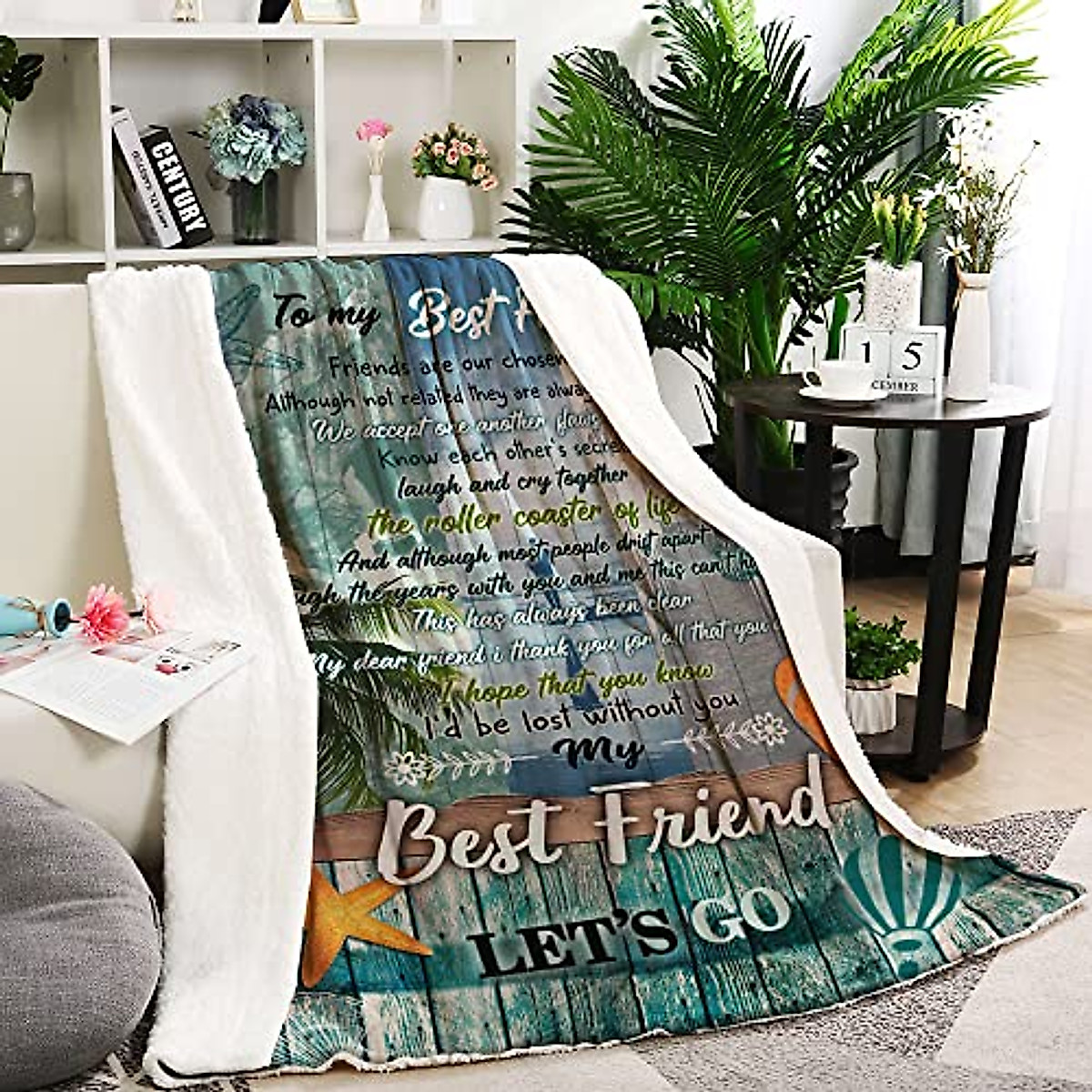 Best Friendship Blanket BFF Friend Gifts for Women,Best Friend Christmas Birthday Gifts, Bestie Gifts for Women,to My Best Friend Blanket,Gifts for Women,Best Friends Birthday Gifts Throw Blanket