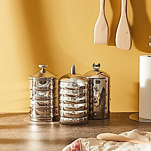 Alessi CB01 Kalisto' 1" Kitchen Box, 1", Silver