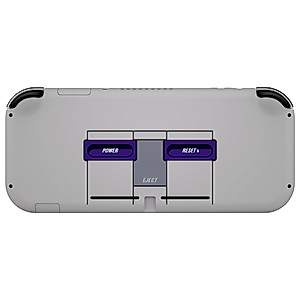 eXtremeRate Classic SNES Style DIY Replacement Shell for Nintendo Switch Lite, NSL Handheld Controller Housing w/Screen Protector, Custom Case Cover for Nintendo Switch Lite