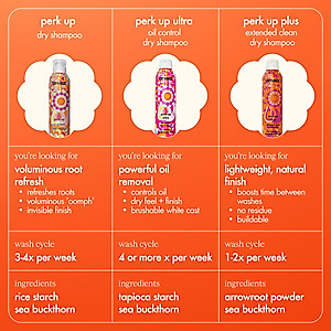 amika perk up talc-free dry shampoo, 7.3oz