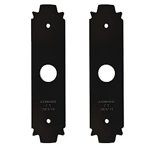WETOOLPLUS WTA0075 8 Inch Reversible Heavy Duty Hardened Steel Edger Blade Replacement Compatible with Ryobi AC04215 (2 Pack)