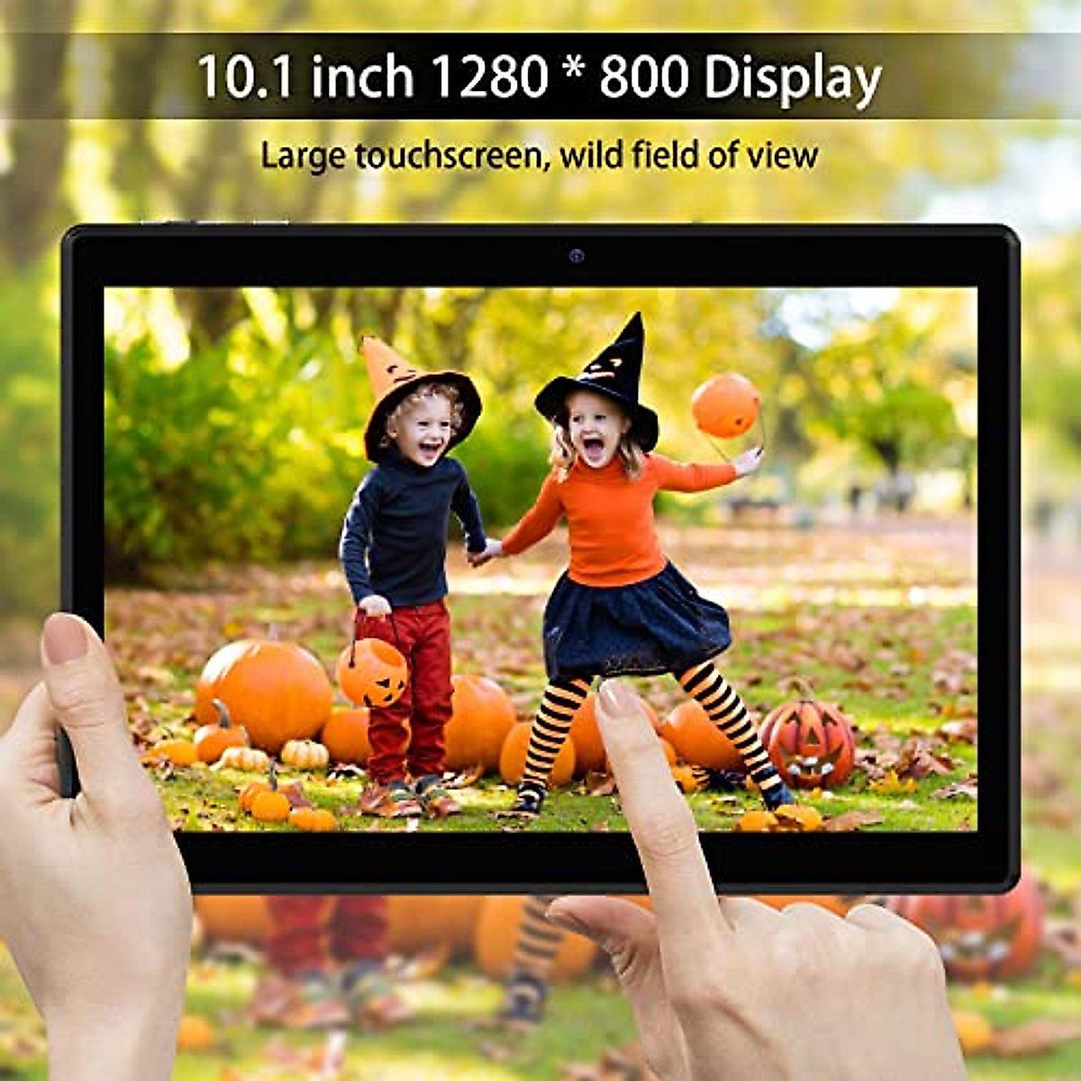 Tablet 10.1 Inch Android 10.0 Tablets, Google Certificated Wi-Fi Tablets, 1.6 GHz Quad Core Processor, 32GB Tablets with 128GB Expansion, IPS HD Screen, Dual Camera, Supports Bluetooth, Black…
