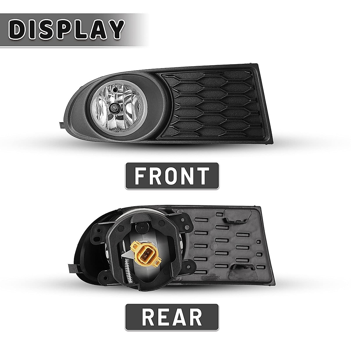 AUTOWIKI Fog Lamp Lights Assemblies For 2010 2011 2012 2013 2014 2015 2016 2017 2018 2019 2020 Dodge Journey 1 Pair