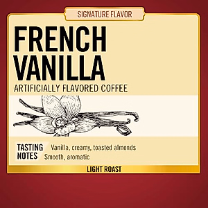 Barrie House French Vanilla Flavored Whole Bean Coffee | 2 lb Bag | 100% Arabica Coffee Beans | Artificially Flavored