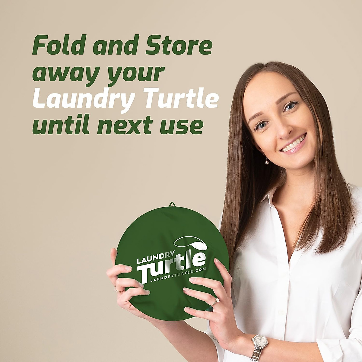 Laundry Turtle Original - Large - Popup Laundry Hamper. A Innovative Laundry Basket, Laundry Bag, Portable, Collapsible for Storage and super easy to use.