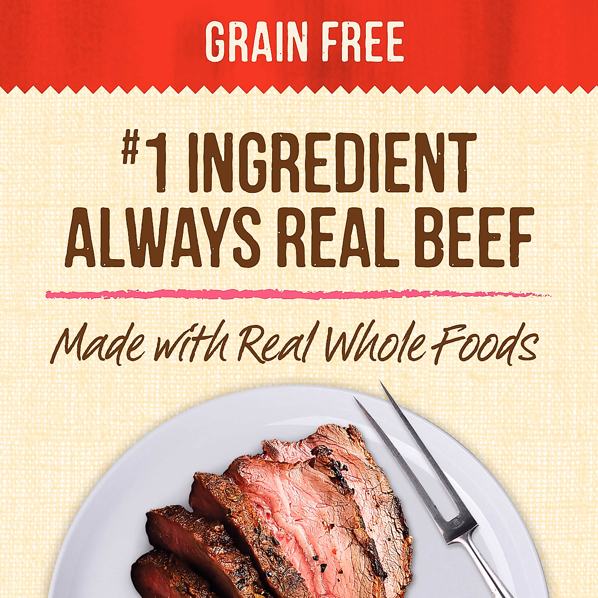 Merrick Lil’ Plates Premium Grain Free Natural Wet Dog Food For Small Dogs, Soft Teeny Texas Steak Tips Recipe - (Pack of 12) 3.5 oz. Tubs