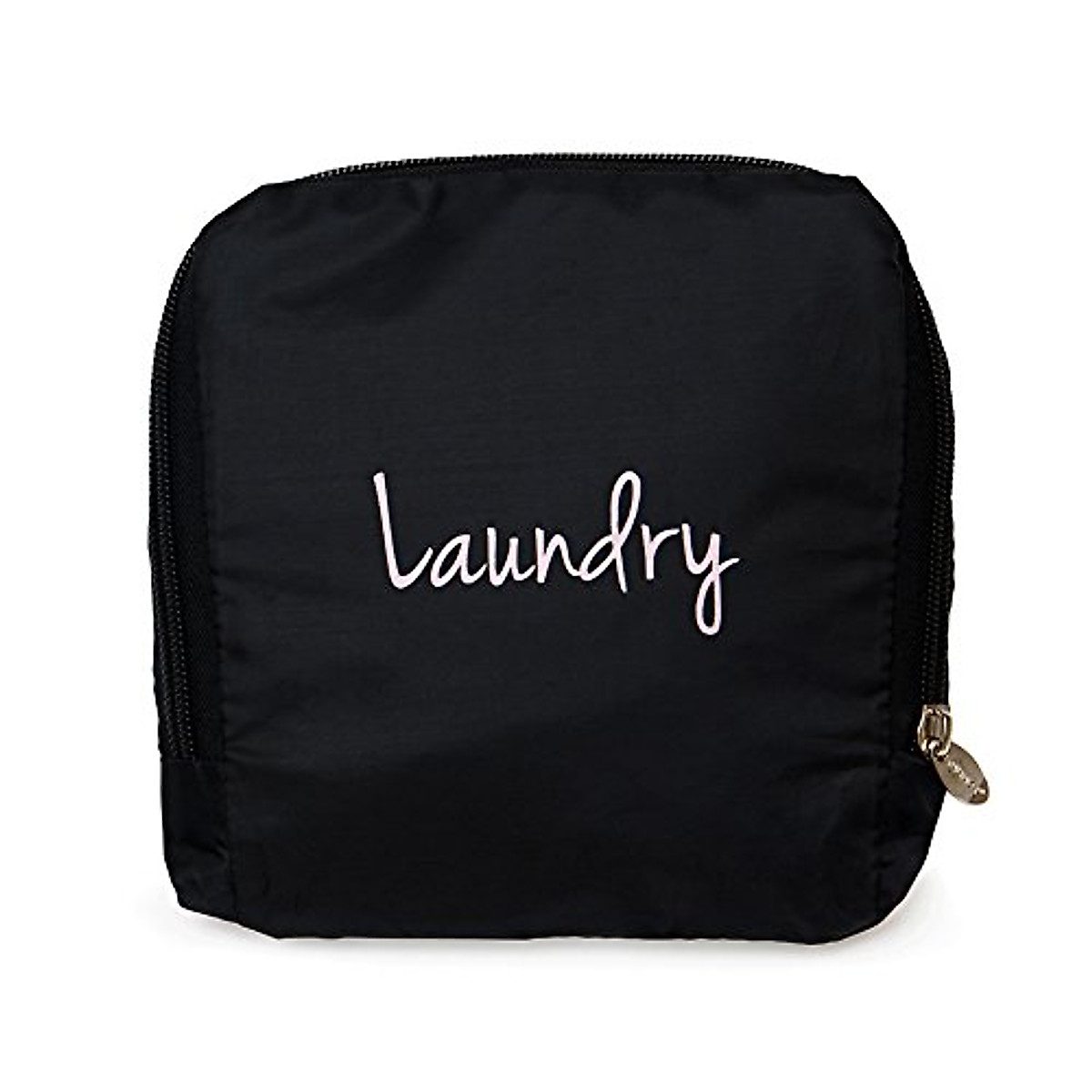 Miamica Women's Travel Laundry Bag, Black/Pink Oil Slick, One Size