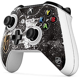 Skinit Decal Gaming Skin compatible with Xbox One S Controller - Officially Licensed NHL Vegas Golden Knights Frozen Design