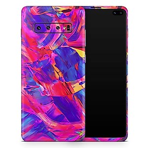 DesignSkinz Liquid Abstract Paint Remix V33 Protective Vinyl Decal Wrap Skin Cover Compatible with The Samsung Galaxy S20 (Screen Trim & Back Glass Skin)