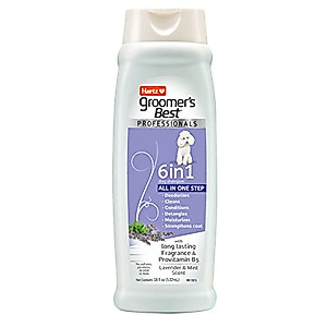 Hartz Groomer's Best Professionals 6-in-1 Dog Shampoo and Conditioner in One, 18 oz