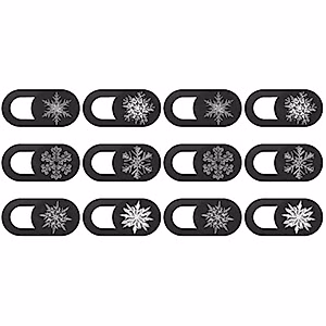 SOLUSTRE Computer Camera Computer Stickers 12pcs Phone Computer Privacy Tablet Black Blocker Laptop Webcam Camera for Slide Snowflake Cover Computer Camera Computer Stickers