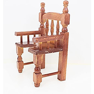 Susaniita - Wooden Chair for Nativity Set Size 4: Sized for Baby Jesus Figure 7 to 8 Inches Tall, Silla para Niño Dios - 8.75 in (H) X 5.5 in (W)