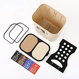 WXXGY Trash Can Double Recycling Waste Bin Twin Double Compartment Bin for Waste Separation for Waste Recycling for Kitchen Home/White