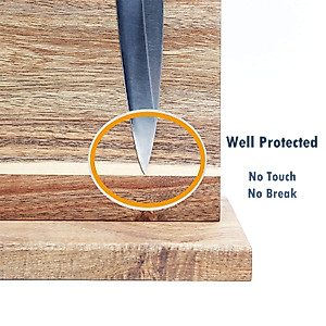 Azauvc Knife Broad With Strong Magnets,16X12 Inches Magnetic Knife Block without Knives,Display Stand and Storage Rack