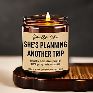 Younift Travel Candle, Travel Gifts for Women, Gifts for People Who Travel a Lot, Traveling Gifts for Women Who Like to Travel, Vacation, Christmas Gifts for Travelers Women, International Travelers