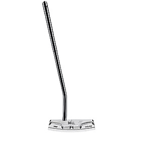 Bell H-360 Half-Offset CNC Milled Upright Lie Face Balance Golf Putter (76 Degree Lie) + Winn Dri-Tac Dark Gray Standard Grip | Made in USA (Right, 36)