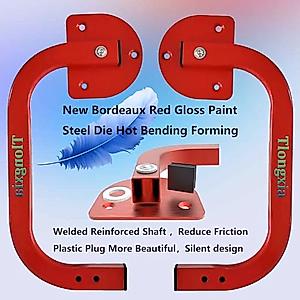 Tlongxia Murphy Bed Kit DIY Hardware with Coarse Gas Bumper Spring Frame Mattress Concealed for Semi-Automatic Foldable Cabinet Closet Bed Room Study Easy to Install (Vertical, Full)