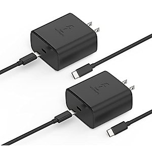 2Pack Samsung 45W Charger USB C Type C Charger Super Fast Charging for Samsung Galaxy S23 S23+ S23 Ultra Note 10+ S22 S21 Note 20 Z Fold 4 Z Flip 4, Galaxy Tab S7 S7+ S8 S8+ S8 Ultra,PPS Charger