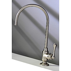 Kingston Brass KS5198BL Vintage Water Filtration Faucet, Brushed Nickel,11.13 x 6.94 x 5.81