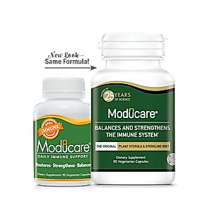 Moducare Daily Immune Support, Plant Sterol Dietary Supplement, 180 Vegetarian Capsules (Packing May Vary)