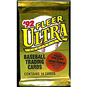 1992 Fleer Ultra Series 1 Baseball Cards Unopened Hobby Pack (14 cards per pack)
