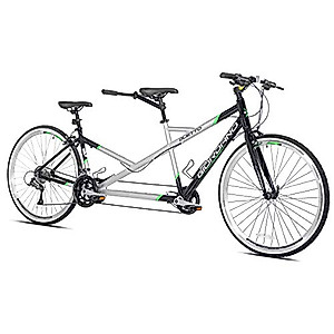Giordano 700c Duetto Tandem Road Bike, Silver, Medium Large, (92700)